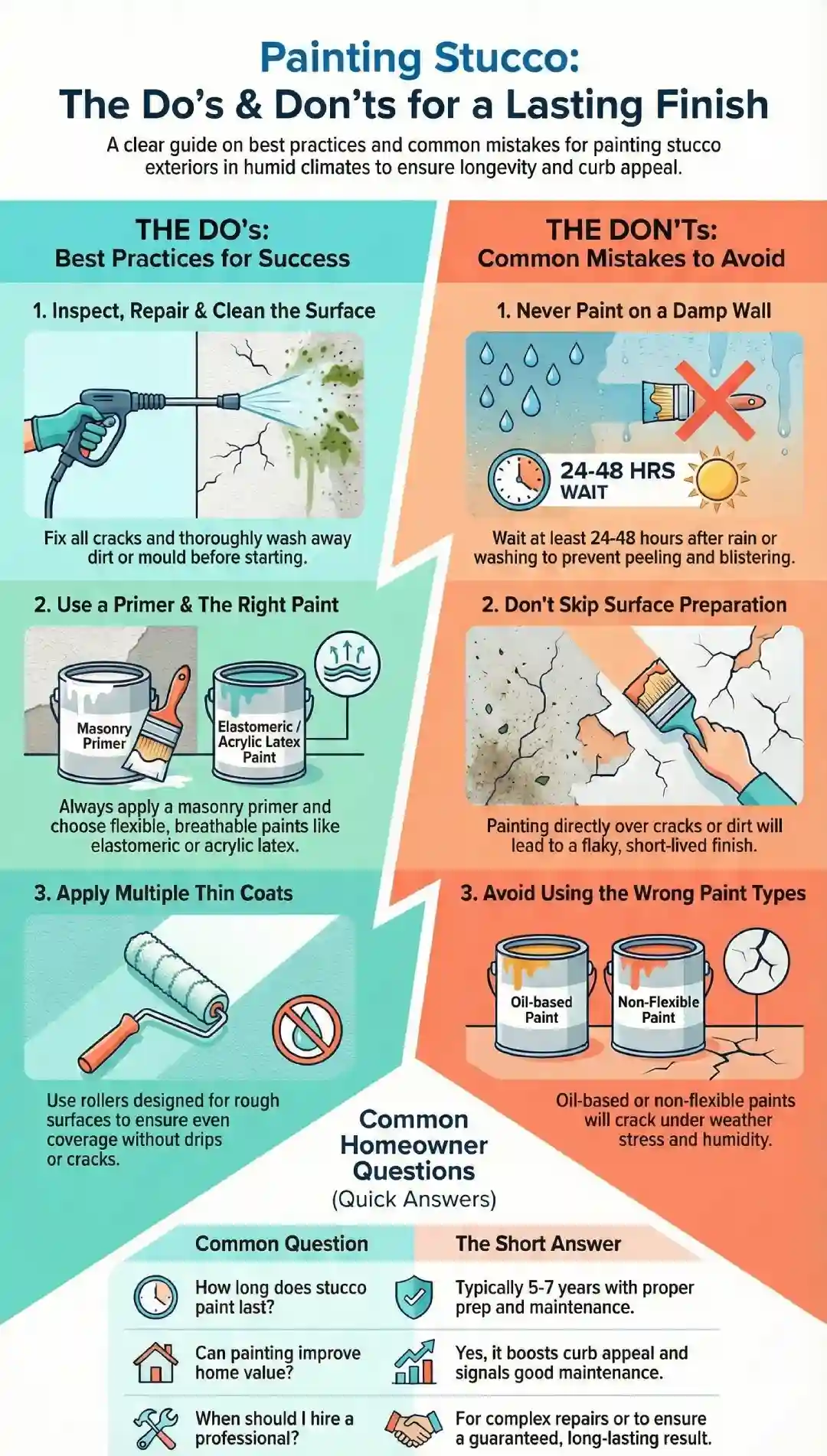 Can You Paint Stucco? Do's & Don'ts of Painting a Stucco House